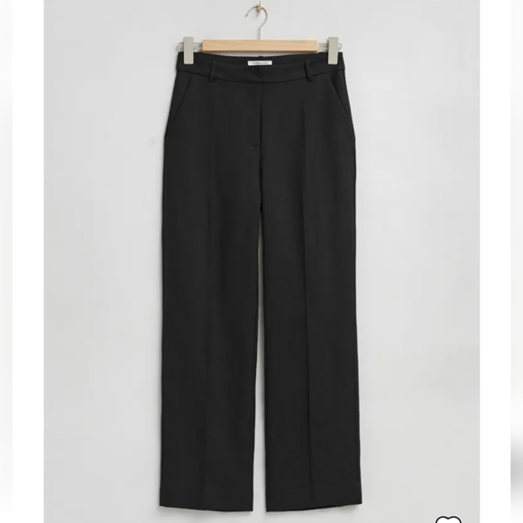 & Other Stories | Pants & Jumpsuits | Straight Press Crease Linen ...